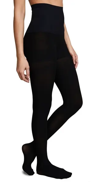 Commando Control Top Opaque Tights - Black