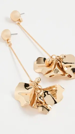 Shashi Petunia Earrings - Gold