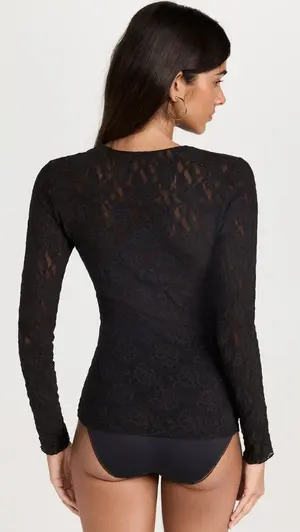 Hanky Panky Signature Lace Long Sleeve Top