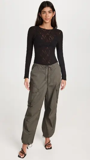 Hanky Panky Signature Lace Long Sleeve Top