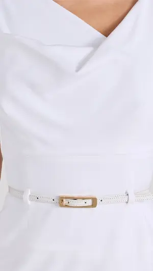 Black Halo Jackie O Belted Dress