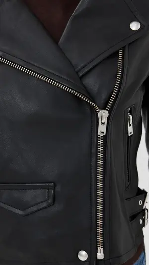 IRO PARIS Ashville Leather Biker Jacket - Black