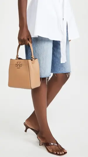 Tory Burch Small Mcgraw Bucket Bag