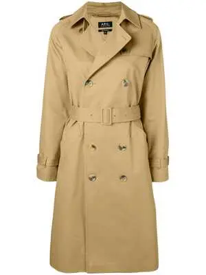 A.p.c. Greta Trench Coat - Neutrals