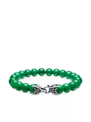 David Yurman 8mm Spiritual Beads Bracelet - Green