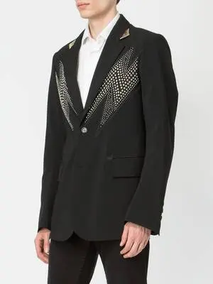 TAKAHIROMIYASHITA THESOLOIST. Studded Lightning Bolt Jacket