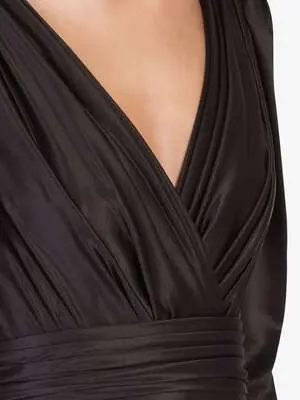 Dolce & Gabbana V-neck Silk Evening Gown