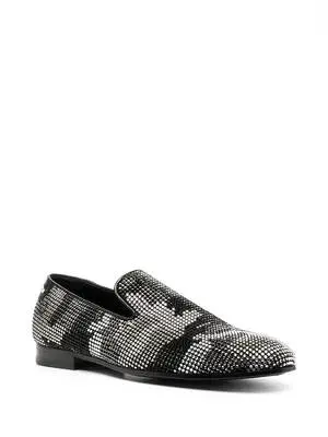 Philipp Plein Embellished Camouflage Loafers