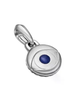 David Yurman Sterling Lapis Lazuli Evil Eye Amulet - Silver