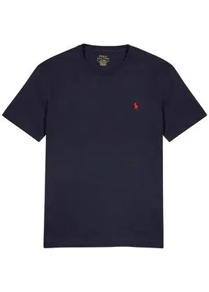 Ralph Lauren Custom Slim Cotton T-shirt - Navy