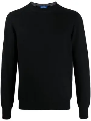 BARBA NAPOLI Round Neck Jumper - Black