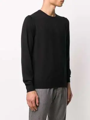 BARBA NAPOLI Round Neck Jumper - Black