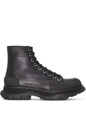 Alexander Mcqueen Lace Boots For Men