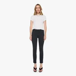 MOTHER The Mid Rise Dazzler Ankle Jeans - Black