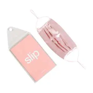 Slip Double-Sided Silk Re-Usable Face Covering Black Pink