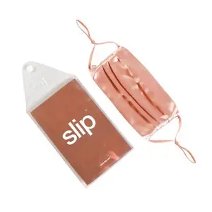 Slip Double-Sided Silk Re-Usable Face Covering Black Rose Gold