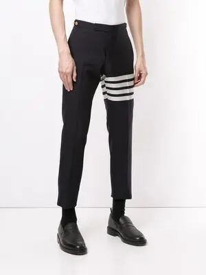 Thom Browne 4-bar Low-rise Trousers - Blue