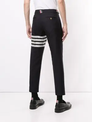 Thom Browne 4-bar Low-rise Trousers - Blue