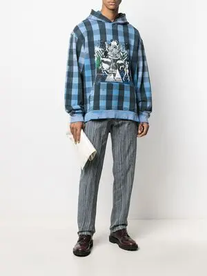 Alchemist Babylon Burning Check Hoodie