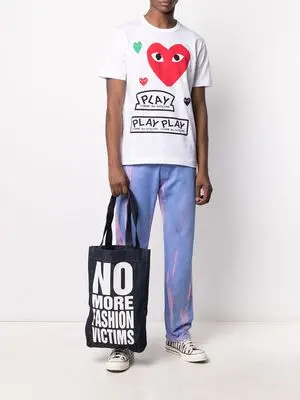 Play Comme Des Garcon Multi Logo T-shirt
