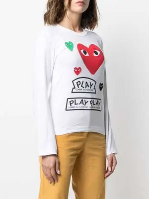 Play Comme Des Garcon Long-sleeved T-shirt