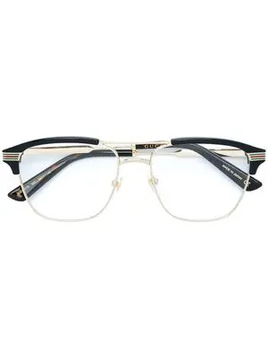 Gucci Gucci Eyewear Square Frame Glasses Black