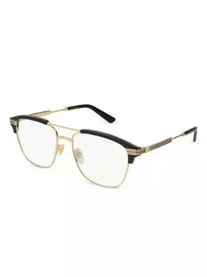 Gucci Square Frame Glasses - Gold