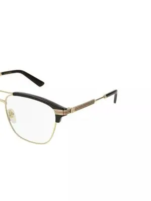Gucci Square Frame Glasses - Gold