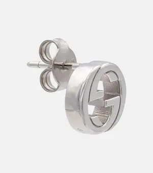 Gucci Interlocking G Sterling Stud Earrings