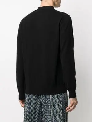 Play Comme Des Garcon Heart Logo Cardigan - Black