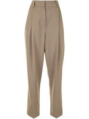 Brunello Cucinelli Tailored Wool Trousers - Brown