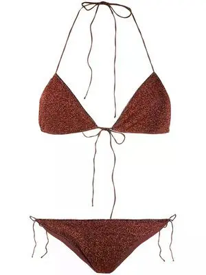 Oseree Two-piece Bikini Set - Brown