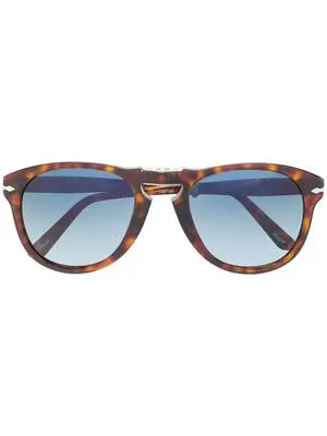 Persol Tortoiseshell Aviator Sunglasses - Brown