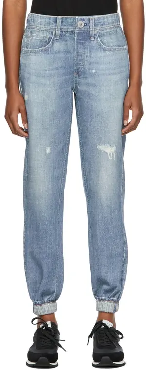 Rag & Bone Rag & Bone Blue Trompe L'oeil Miramar Jogger Lounge Pants - Glasshill