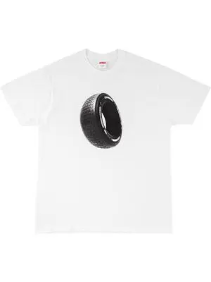 Supreme Tire Print T-shirt - White