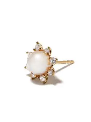 Yoko London 18kt Yellow Diamond And Pearl Earrings
