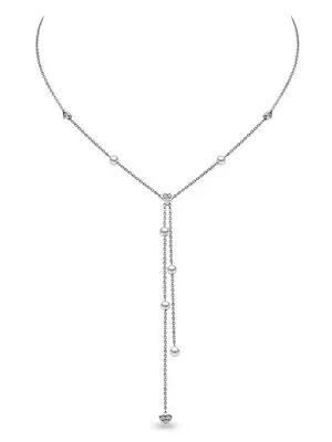 Yoko London 18kt White Gold Diamond And Pearl Necklace