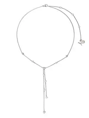 Yoko London 18kt White Gold Diamond And Pearl Necklace
