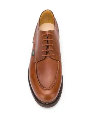Paraboot Exposed-stitched Leather Shoes - Brown