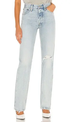 RE/DONE RE/DONE 90s High Rise Loose Jeans Light Worn 7