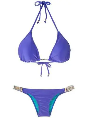 AMIR SLAMA Senhor Do Biquíni Bikini Set - Blue