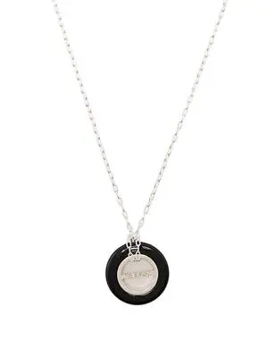 AMBUSH Engraved Logo Round Pendant Necklace