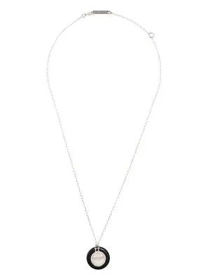 AMBUSH Engraved Logo Round Pendant Necklace
