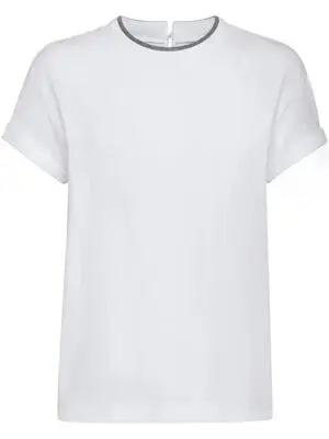 Brunello Cucinelli Contrast-trim T-shirt