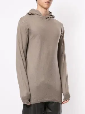 Rick Owens Longline Long-sleeve Hoodie