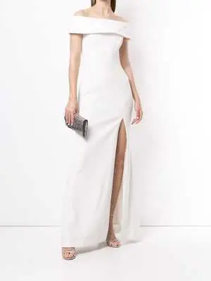 Rebecca Vallance Venice Off-shoulder Gown - White
