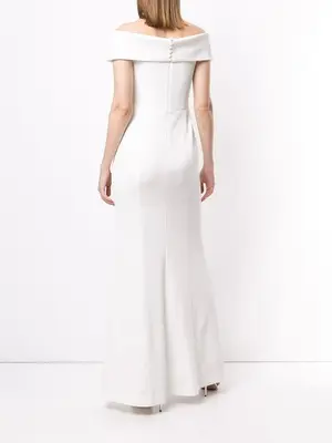 Rebecca Vallance Venice Off-shoulder Gown - White