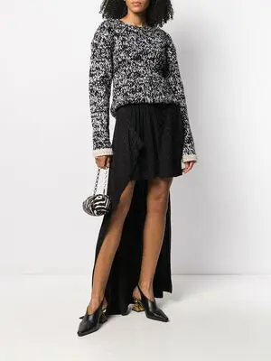PREEN BY THORNTON BREGAZZI Asymmetric Jacquard Skirt