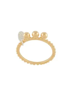 WOUTERS & HENDRIX Bauble-detail Band Ring - Gold