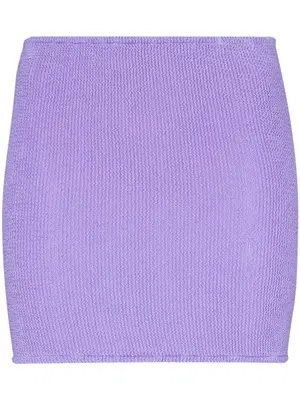 Hunza G Fitted Knit Mini Skirt